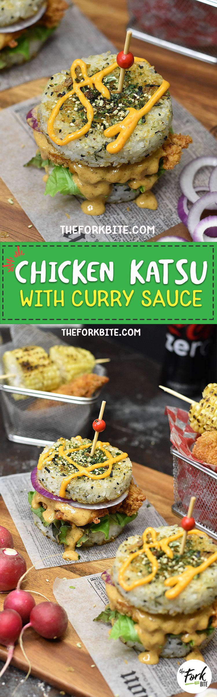 Chicken Katsu Recipe Rice Burger | The Fork Bite