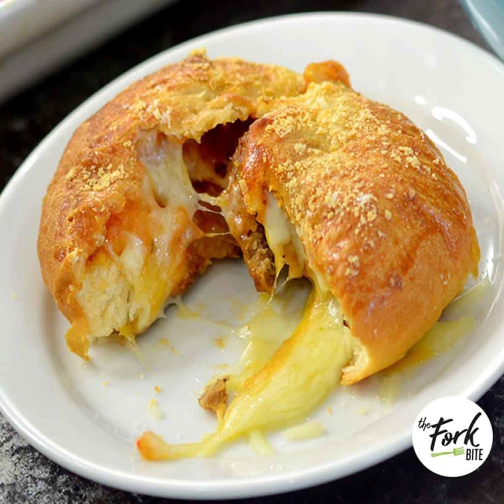 Meatball Cheese Pizza Bombs - The Fork Bite