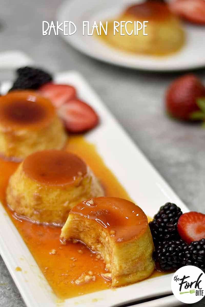 Super Easy Baked Flan Recipe - The Fork Bite