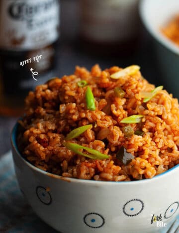 Arroz Rojo | Mexican Red Rice Recipe - The Fork Bite
