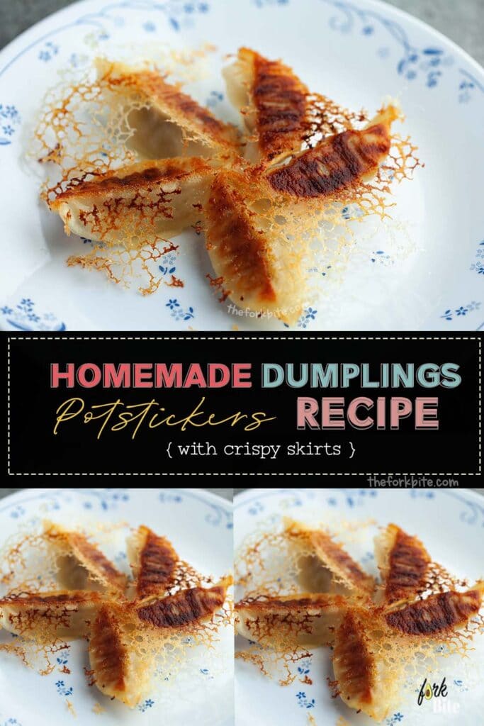 Easy Potsticker Recipe (Step by step photos) + Crispy Lace Skirt - The ...