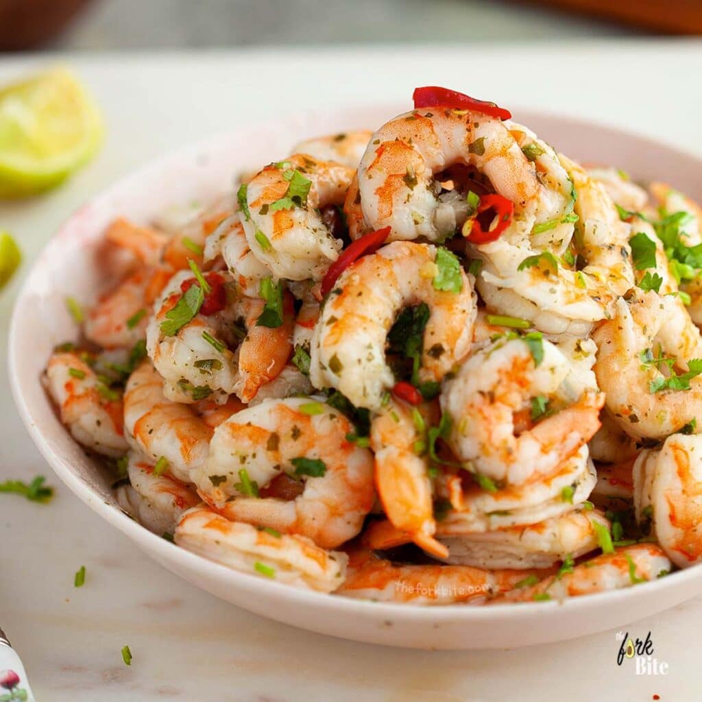 Costco Cilantro Lime Shrimp Copycat Recipe - The Fork Bite