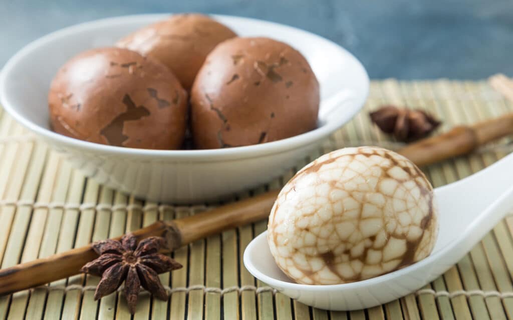Chinese Tea Eggs (Cha Ye Dan) Recipe 茶葉蛋 - The Fork Bite