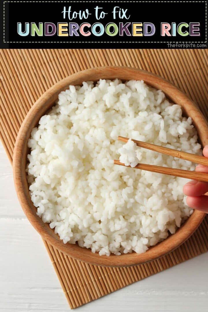 How to Fix Undercooked Rice - The Fork Bite