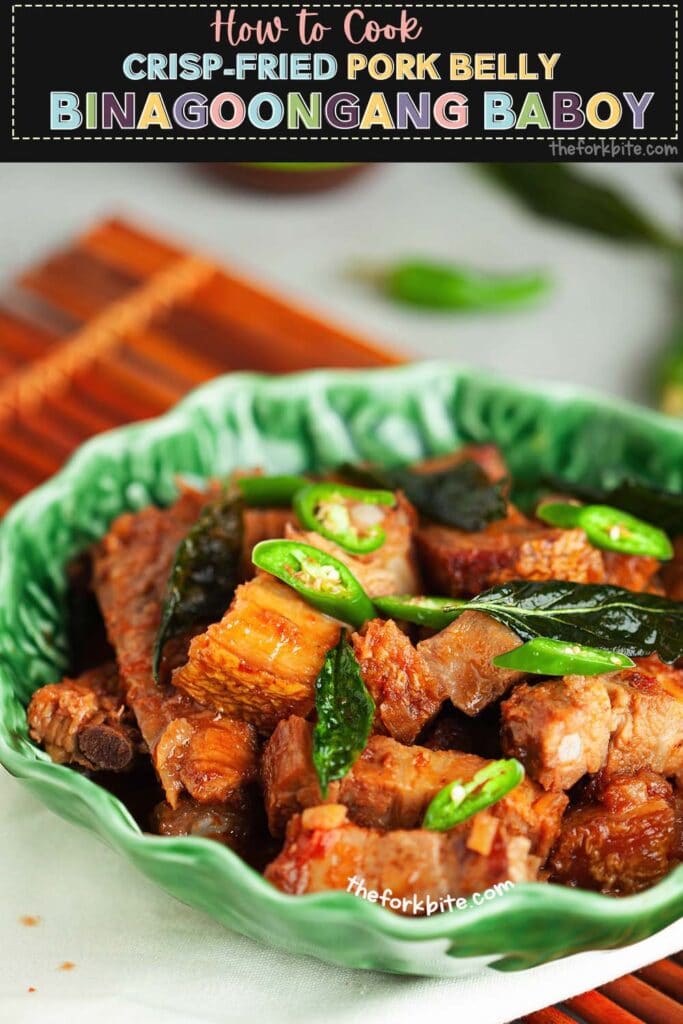 How to Cook Binagoongang Baboy (Pork Braised in Shrimp Paste) - The ...