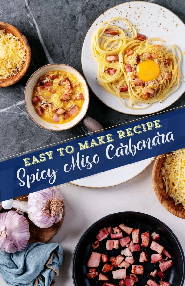 Spicy Miso Carbonara: Easy to Make Recipe - The Fork Bite