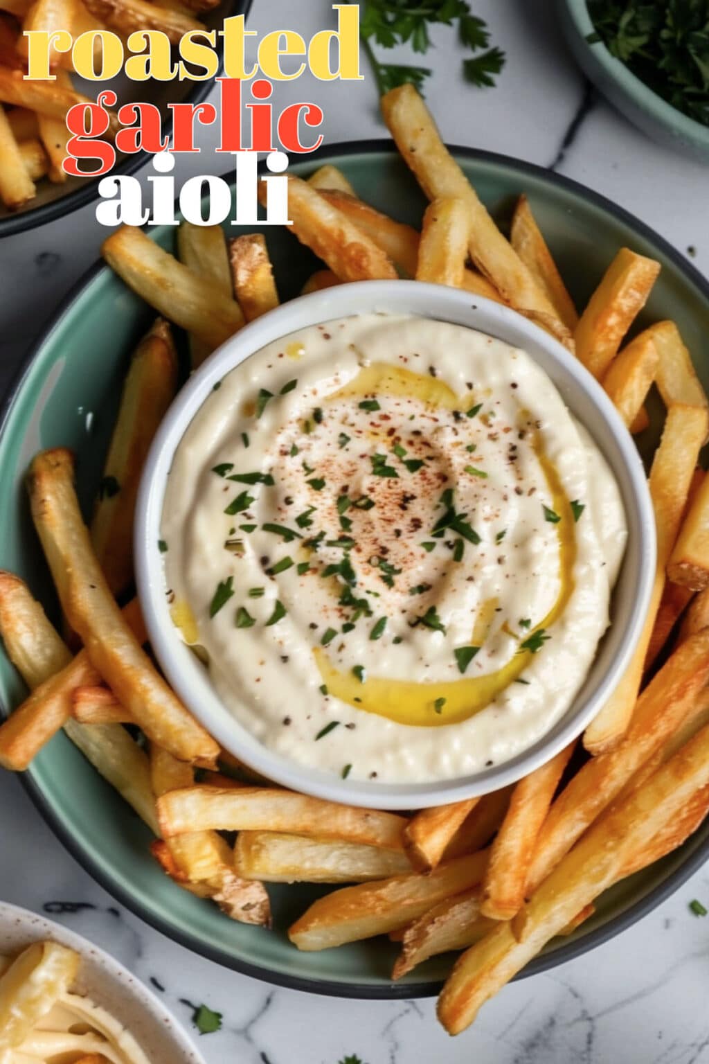 Roasted Garlic Aioli - The Fork Bite