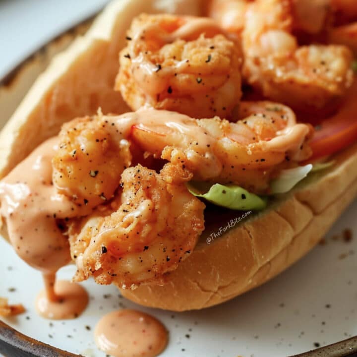 Shrimp Po Boy Sandwich Recipe - The Fork Bite